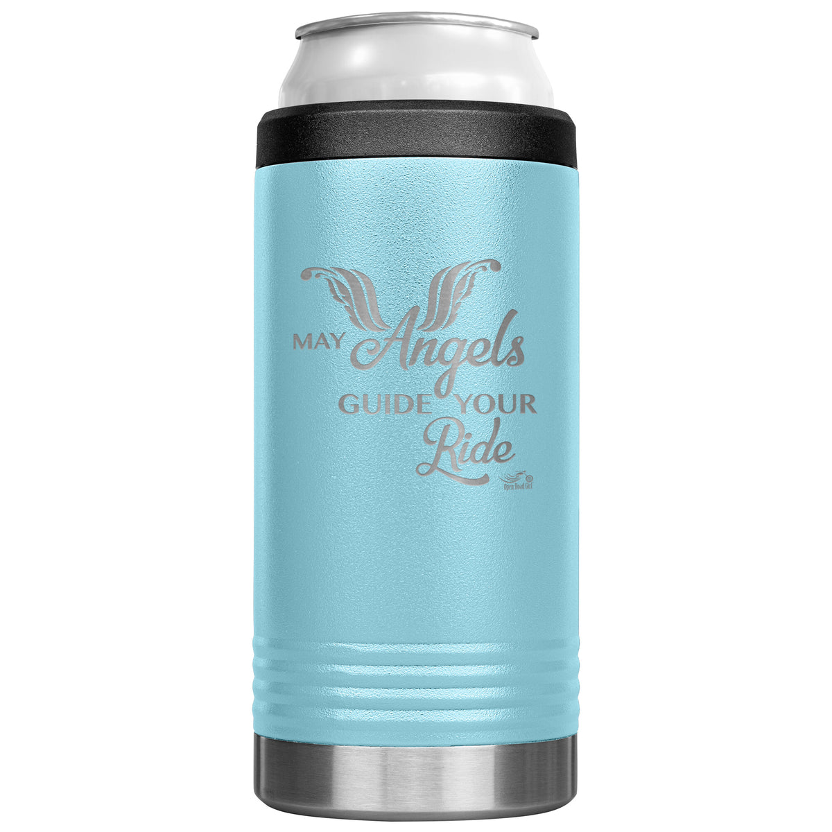 ANGELS GUIDE YOUR RIDE OPEN ROAD GIRL (12 OUNCES) INSULATED TUMBLER, 1