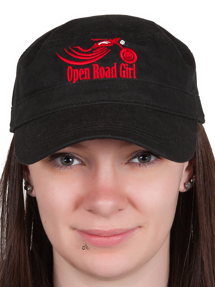 Open Road Girl Military Cap, 8 Colors