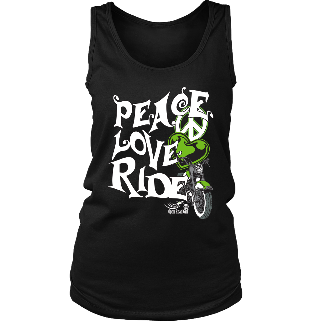 GREEN PEACE LOVE RIDE FULL BACK WOMEN'S TANK TOP
