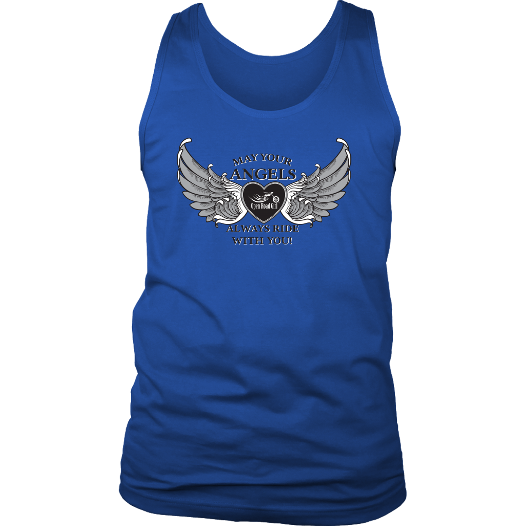 RED OR BLUE May your Angels Always Ride with You UNISEX Tank Top (2) C